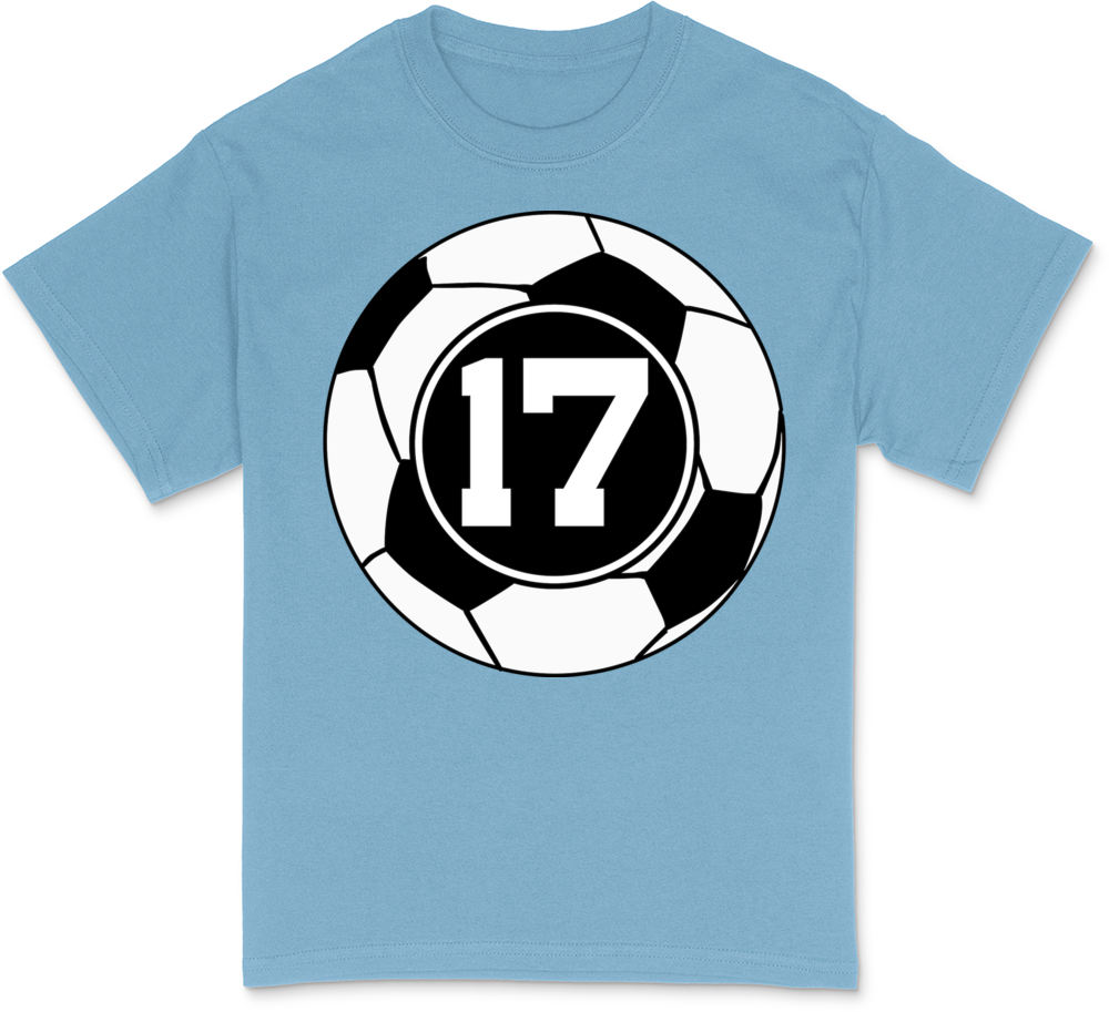 Soccer Player Number 17 Men's Value T-Shirt T-Shirt