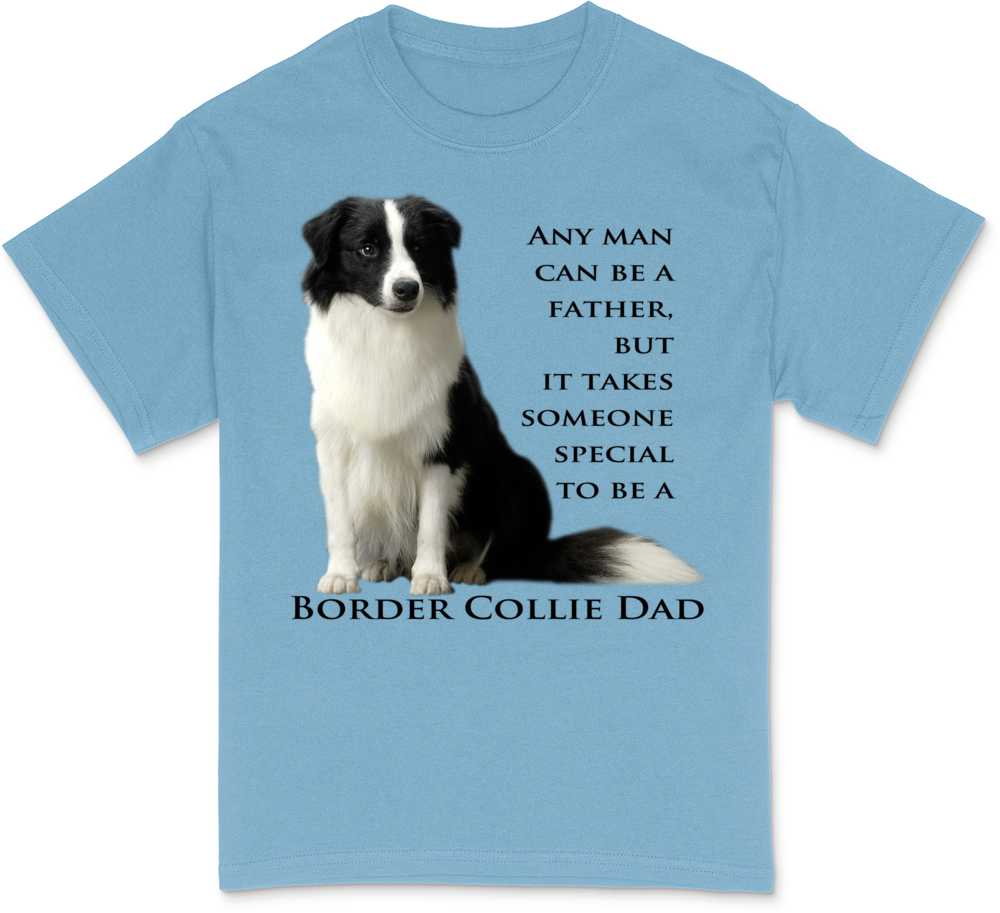 Border Collie Dad White T-Shirt T-Shirt