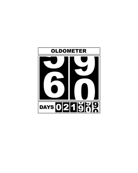 60th Birthday Oldometer Light T-Shirt T-Shirt 60th Birthday Oldometer Light T-Shirt T-Shirt