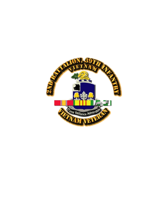 Army - 2nd Battalion, 39th Infantry w SVC Ribbons T-Shirt