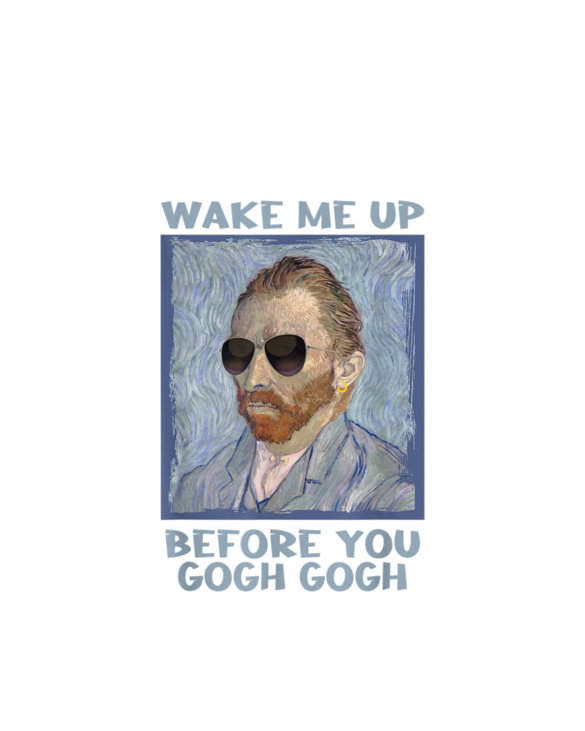 Artsy Van Gogh Meme For Men Design For Artists Men T-Shirt