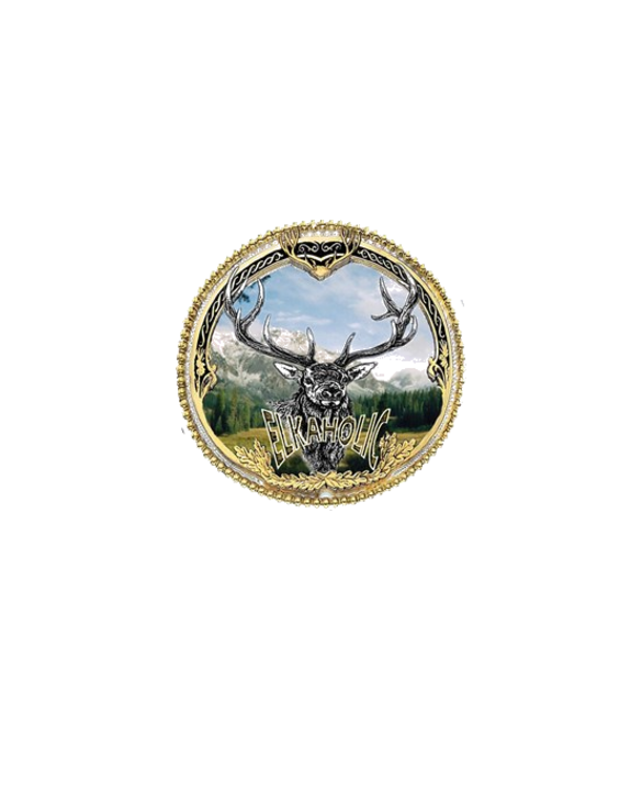 Elkaholic elk hunting logo T-Shirt