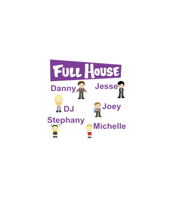 Full House Character Collage T-Shirt