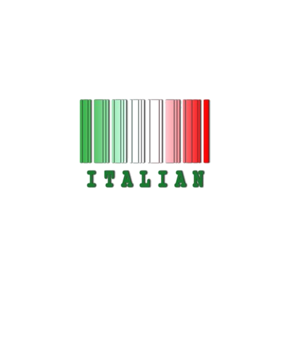 Italian Barcode Design T-Shirt