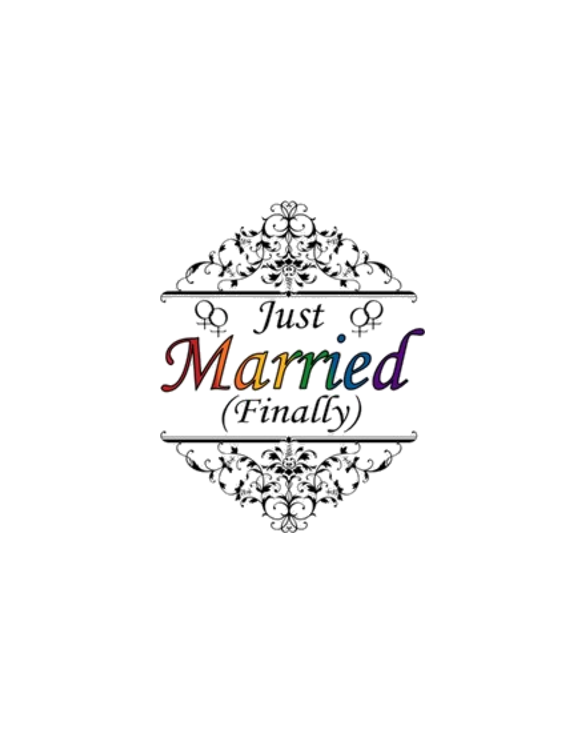 Just Married (Finally) Design T-Shirt
