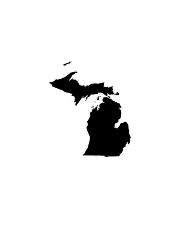 Michigan Map T-Shirt