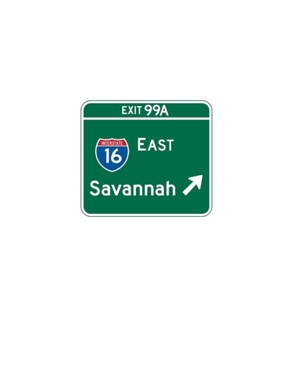 Savannah, GA Highway Sign T-Shirt