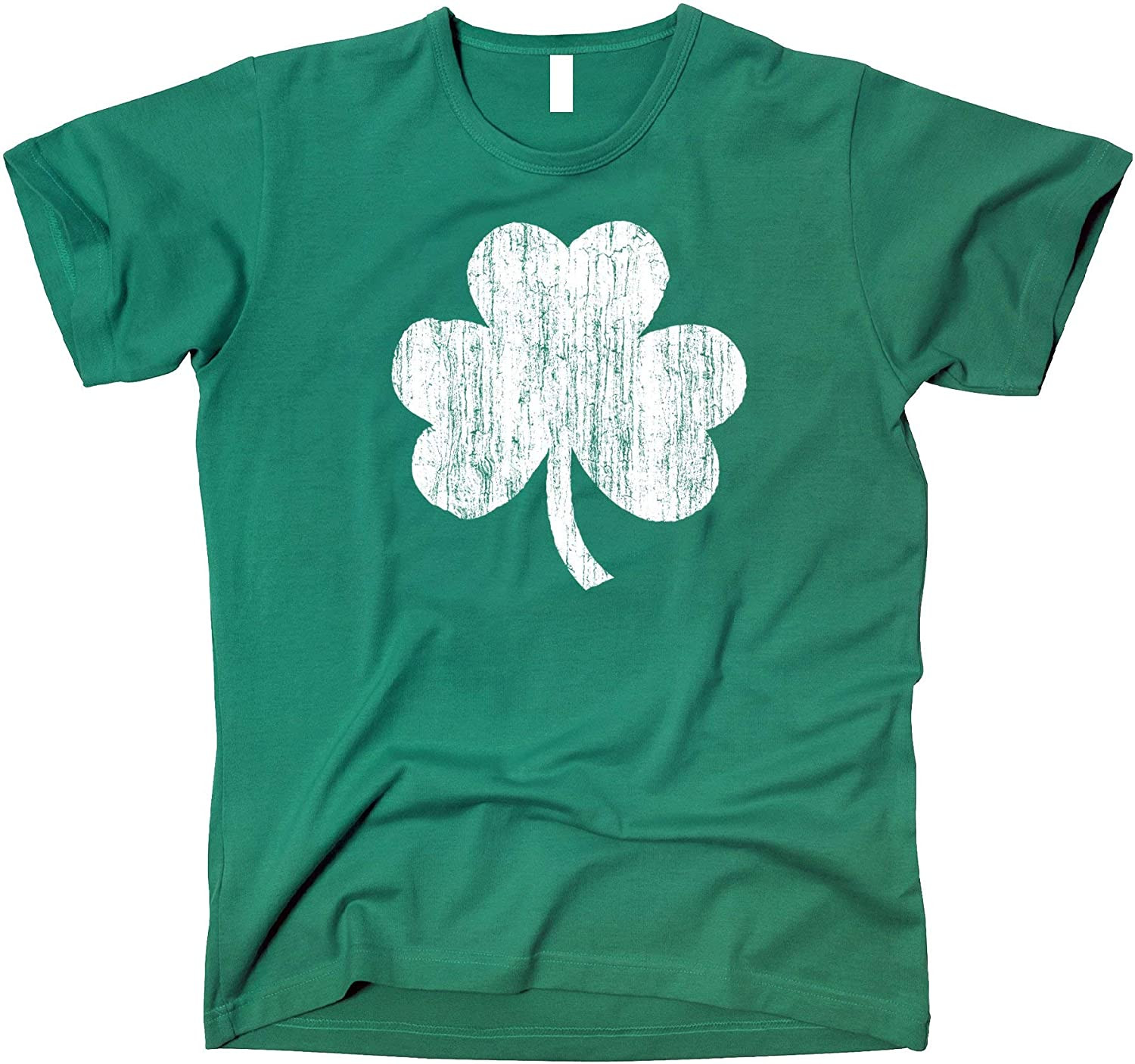 Distressed Shamrock Retro Irish Four Leaf Clover T-Shirt