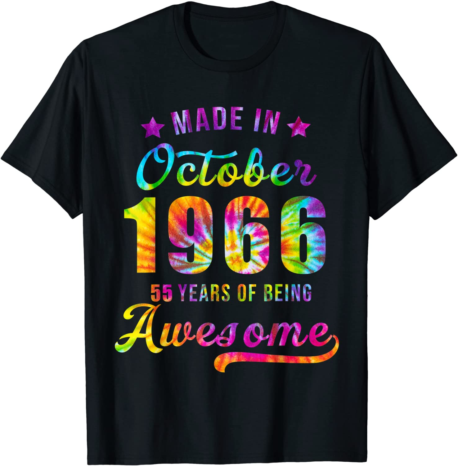 Happy 55th Birthday Decoration Made In October 1966 T-Shirt