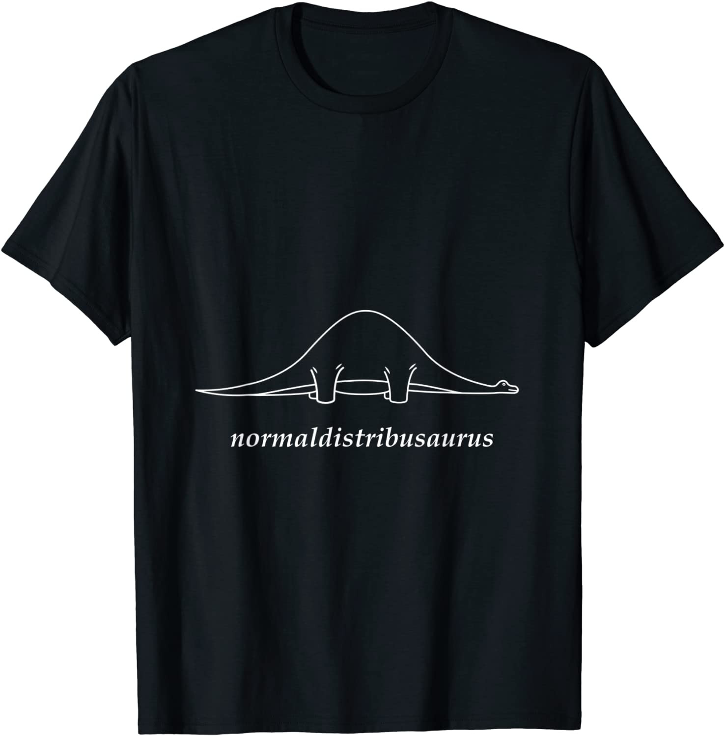 Math Statistics Normal Distribution Dinosaur Geek T T-Shirt