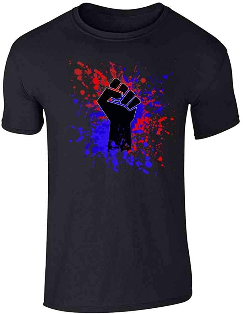 Raised Fist Protest Political USA American BLM Graphic T-Shirt