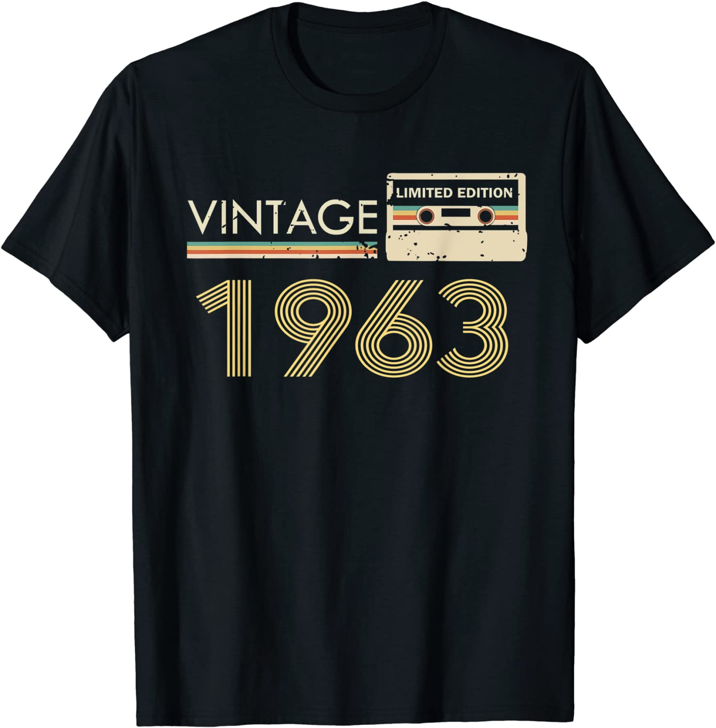 Vintage 1963 Made In 1963 58th Birthday Limited Edition T-Shirt