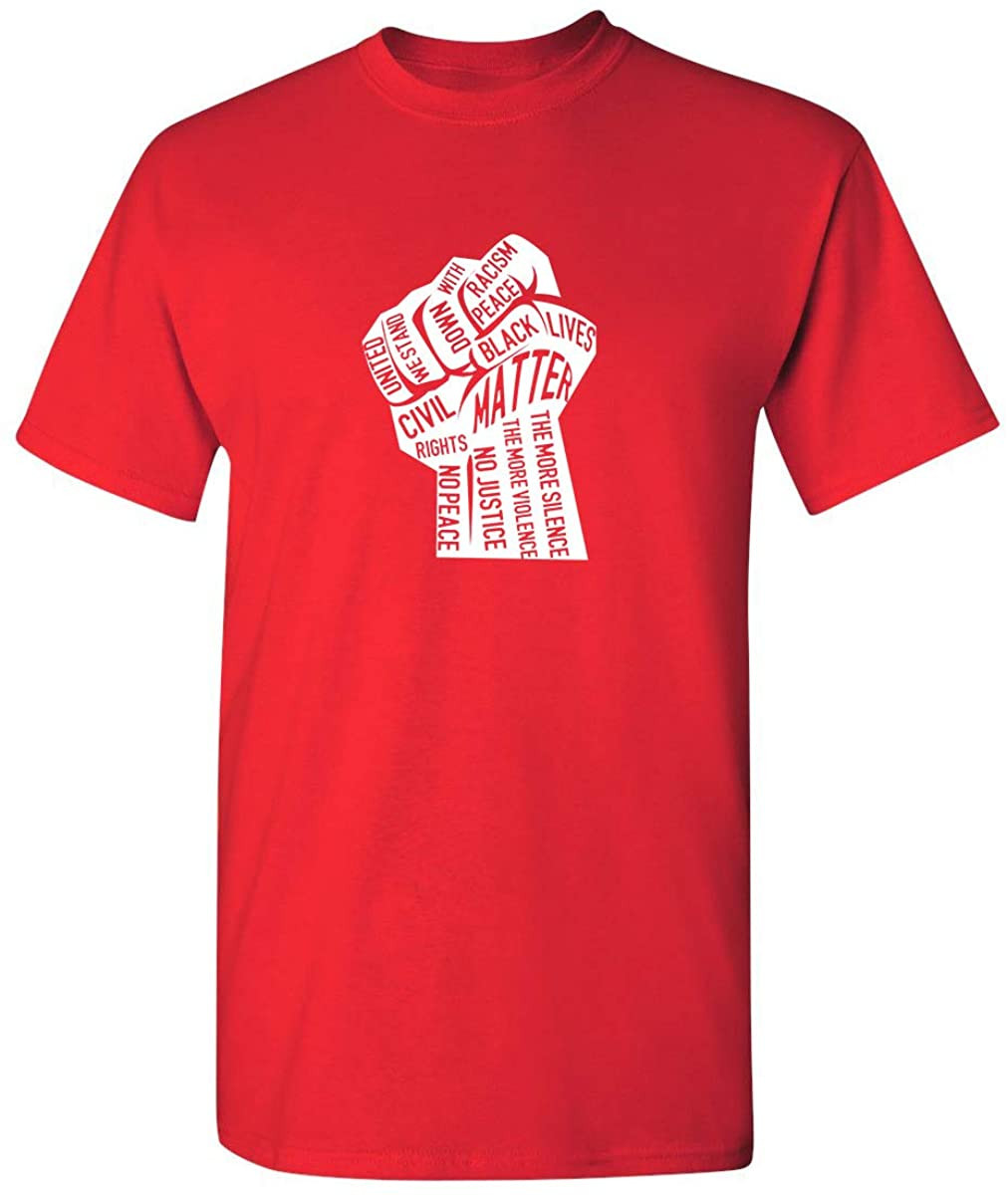 Word Fist Black Lives Matter History Civil Rights BLM T-Shirt